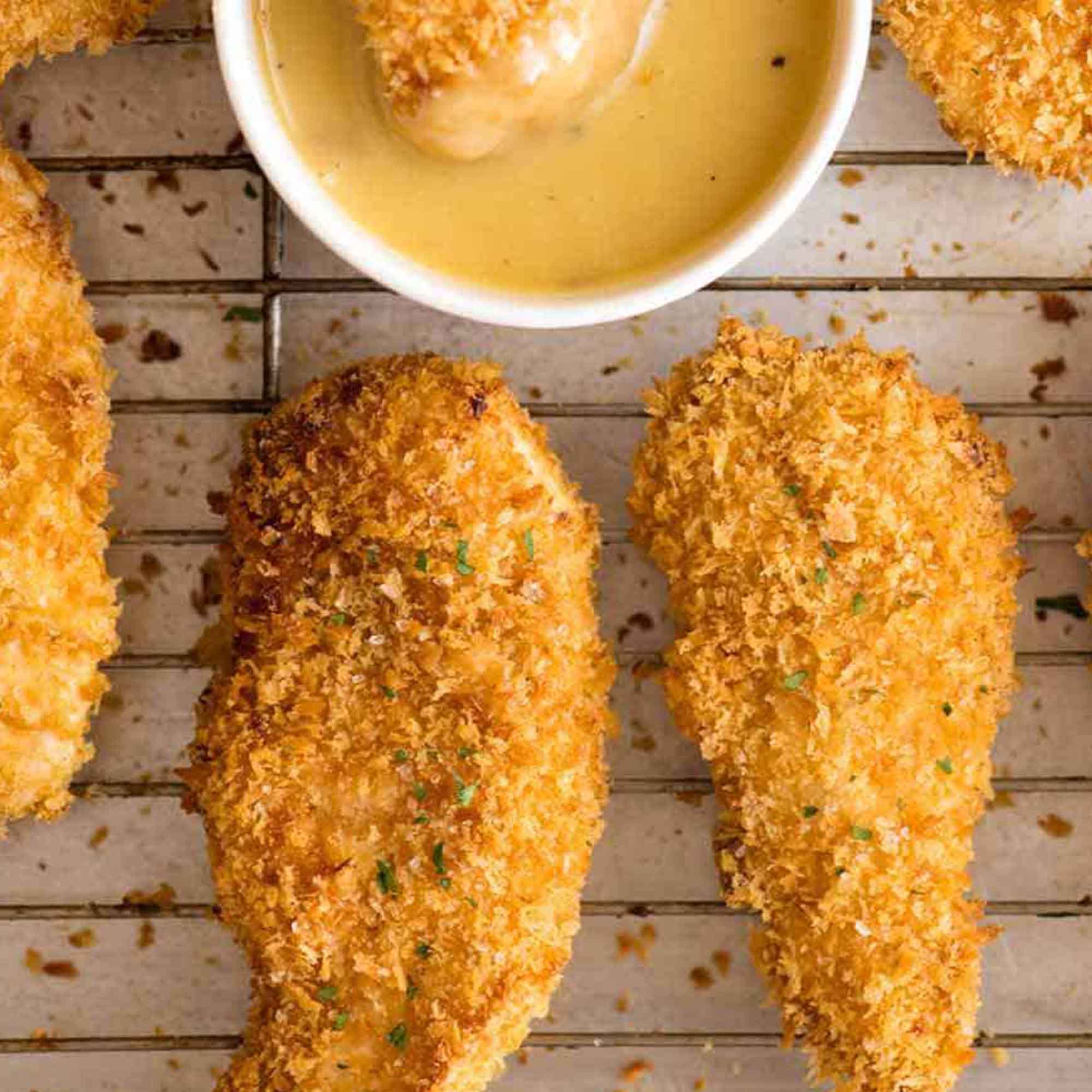 Gujoane din piept de pui pane (50-55g) 1kg - Bocado