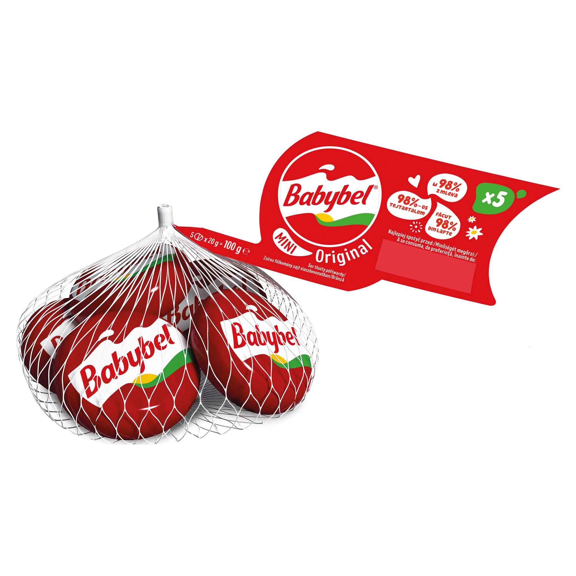 Branza Original Mini 5 portii 100g - Bocado