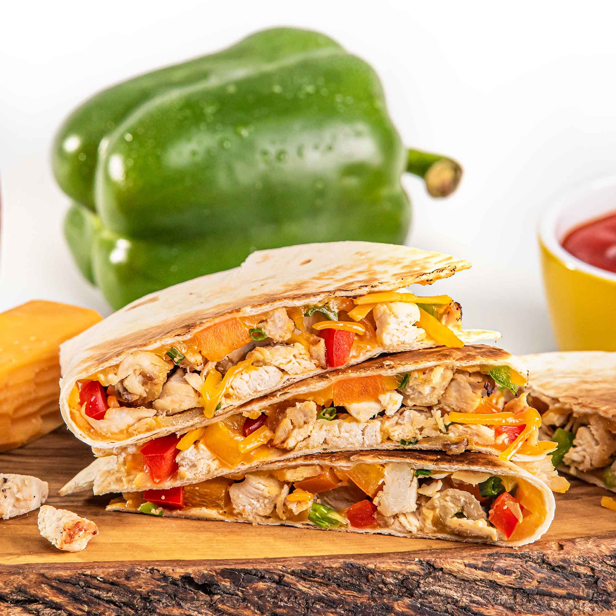 Piept de pui copt, taiat cubulete 12mm, congelat IQF 2.5kg - Bocado