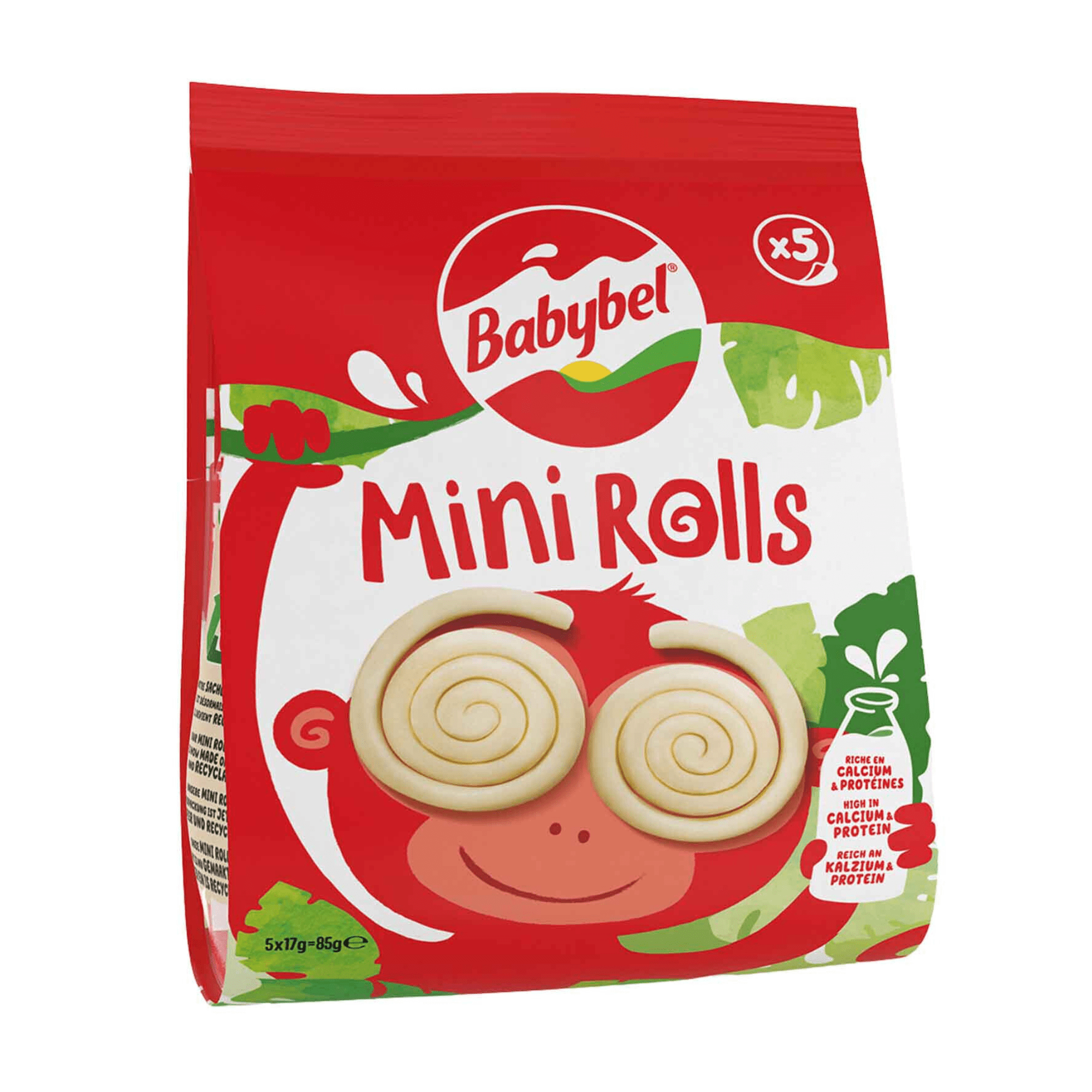 Branza Mini Rolls 5 portii 85g - Bocado