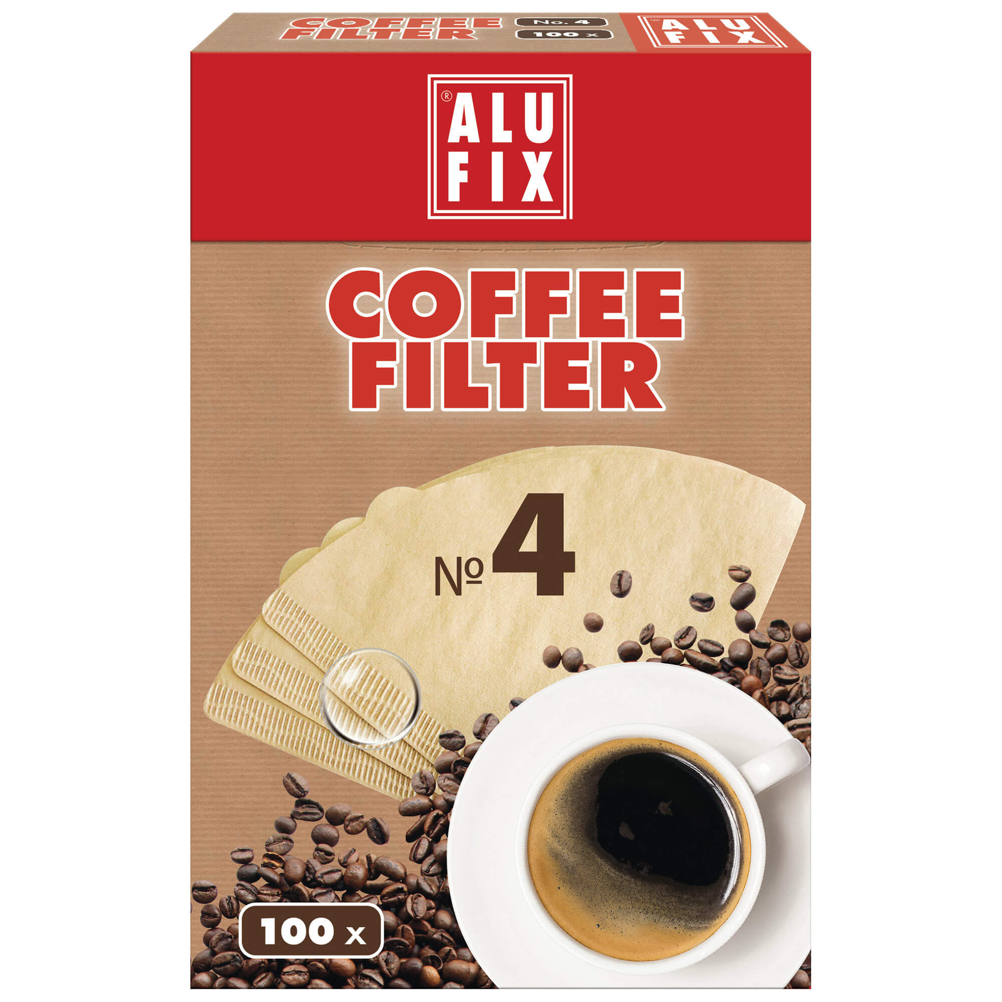 Filtre pentru cafea, marimea 4, 100 buc, bax*18 - Bocado