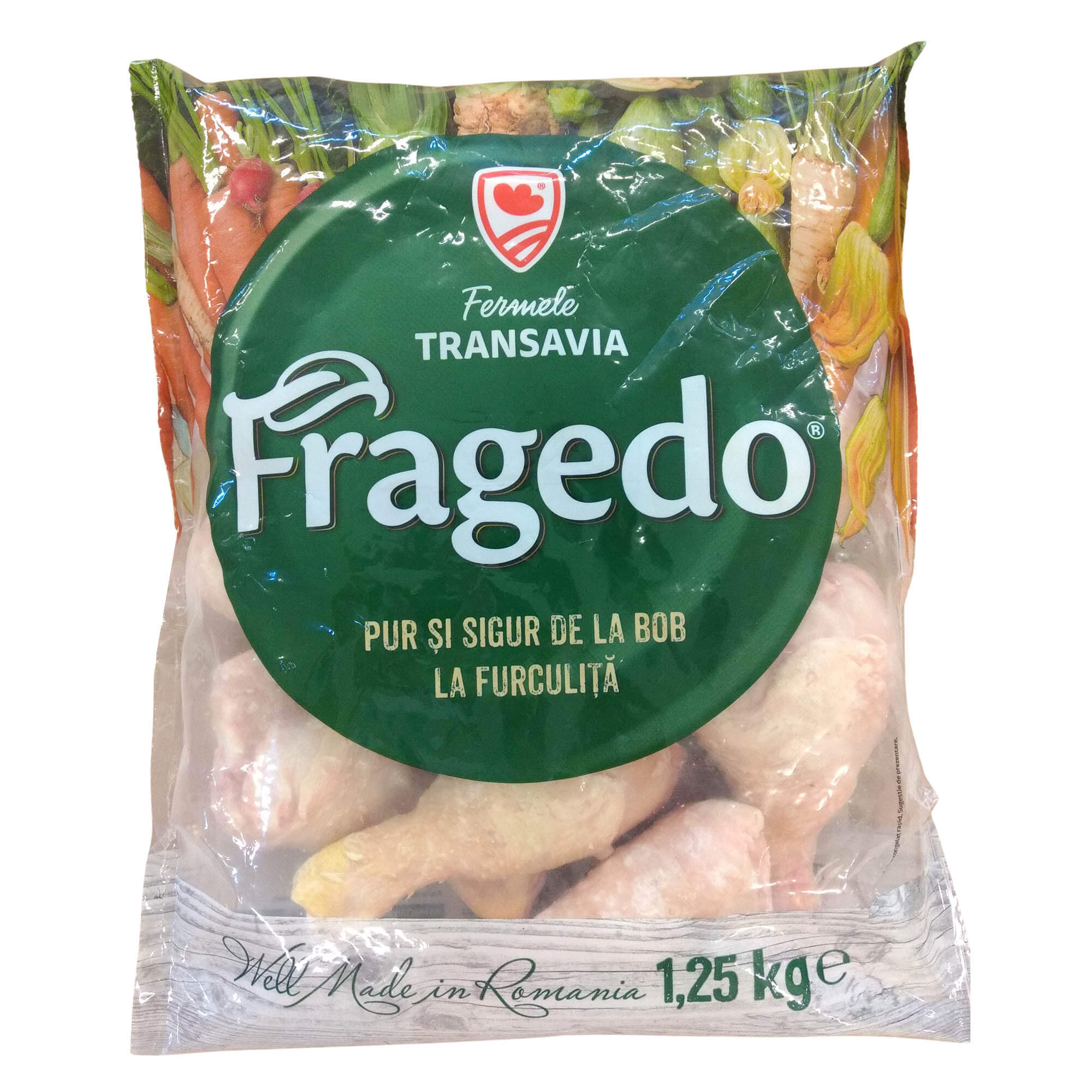 Pulpe de pui inferioare, cu os si piele, congelate IQF 1.25kg - Bocado