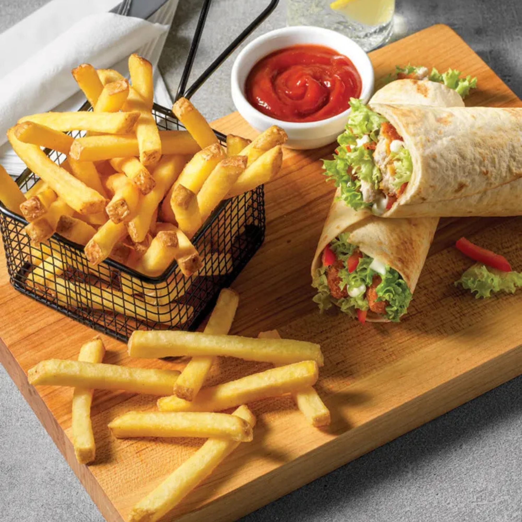 Cartofi pai crocanti, cu coaja 10mm 2.5kg - Bocado