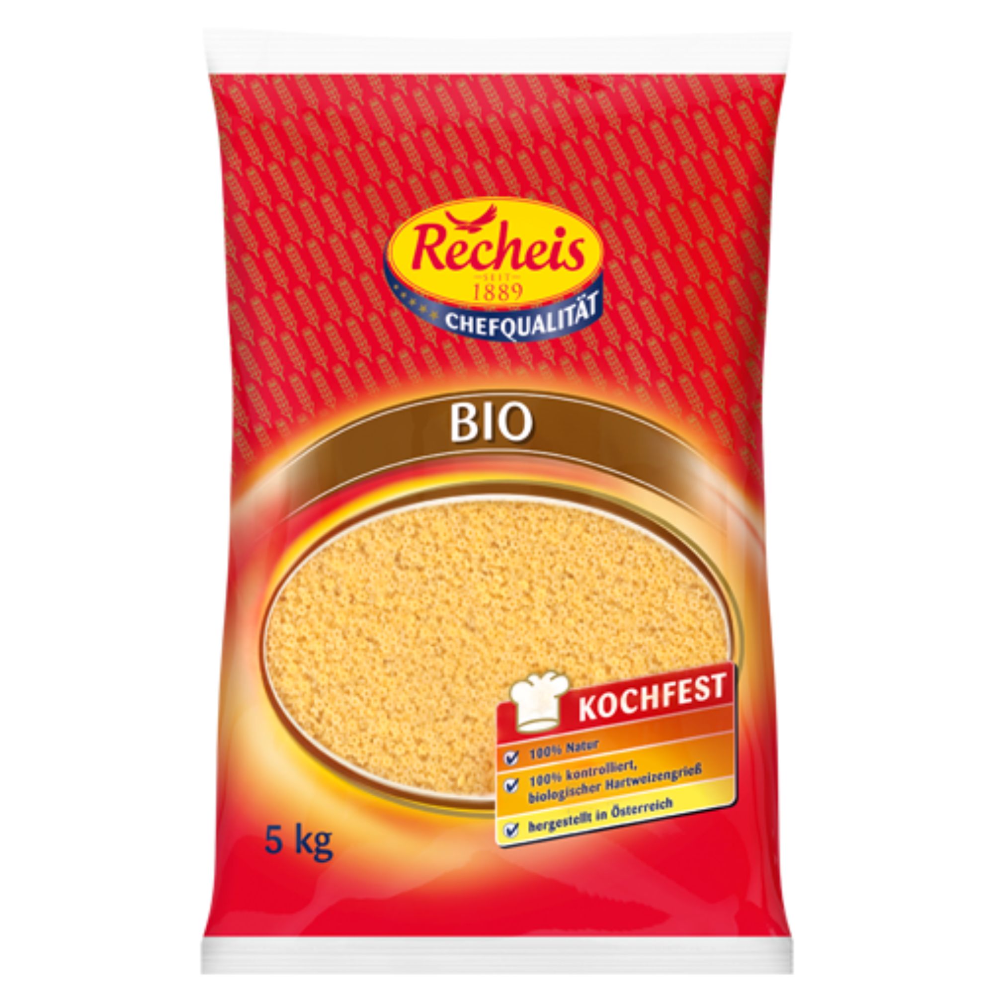 Paste stelute din grau dur, bio 5kg - Bocado