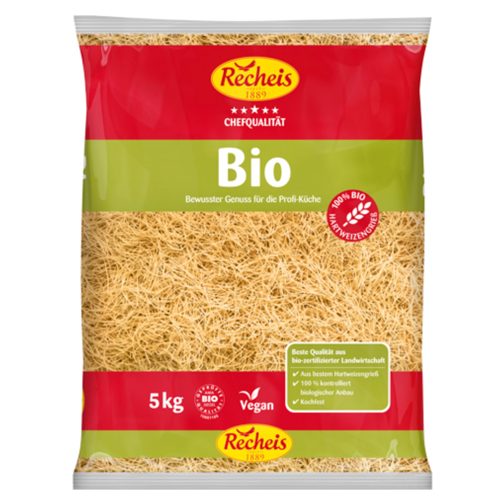 Taitei din grau dur, bio 5kg - Bocado