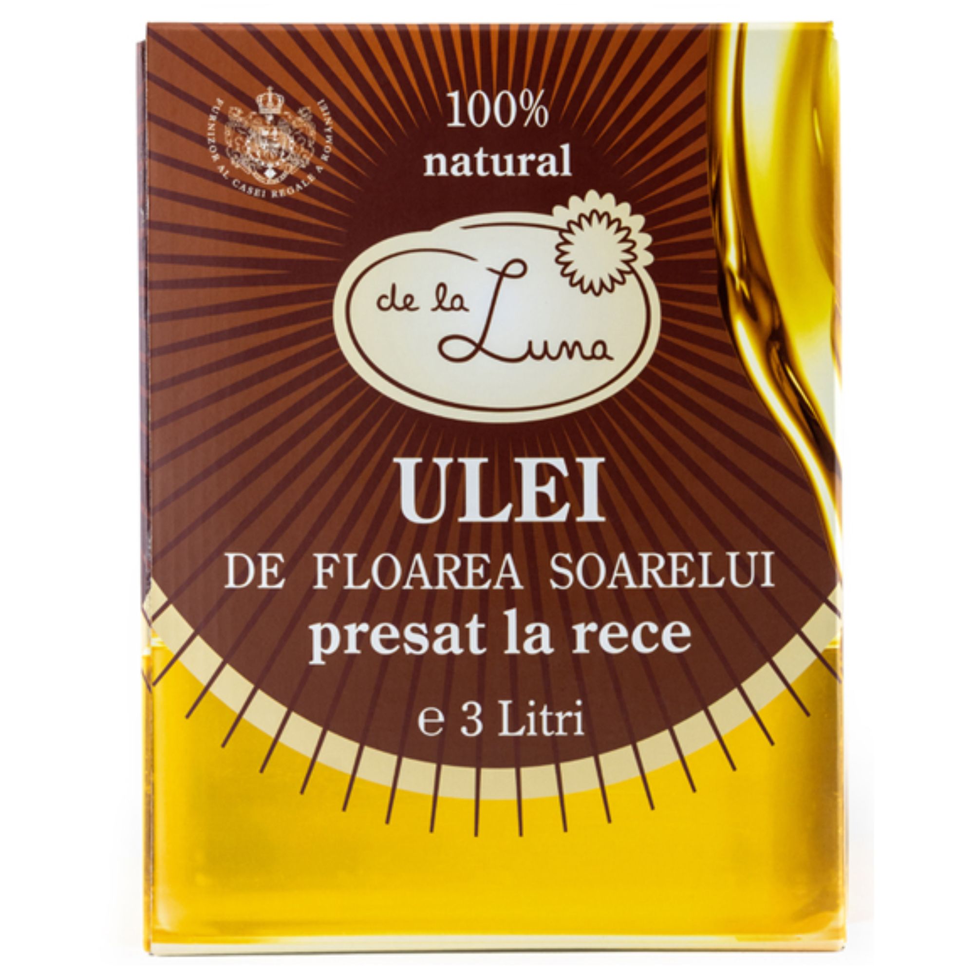 Ulei de floarea soarelui presat la rece 3l - Bocado