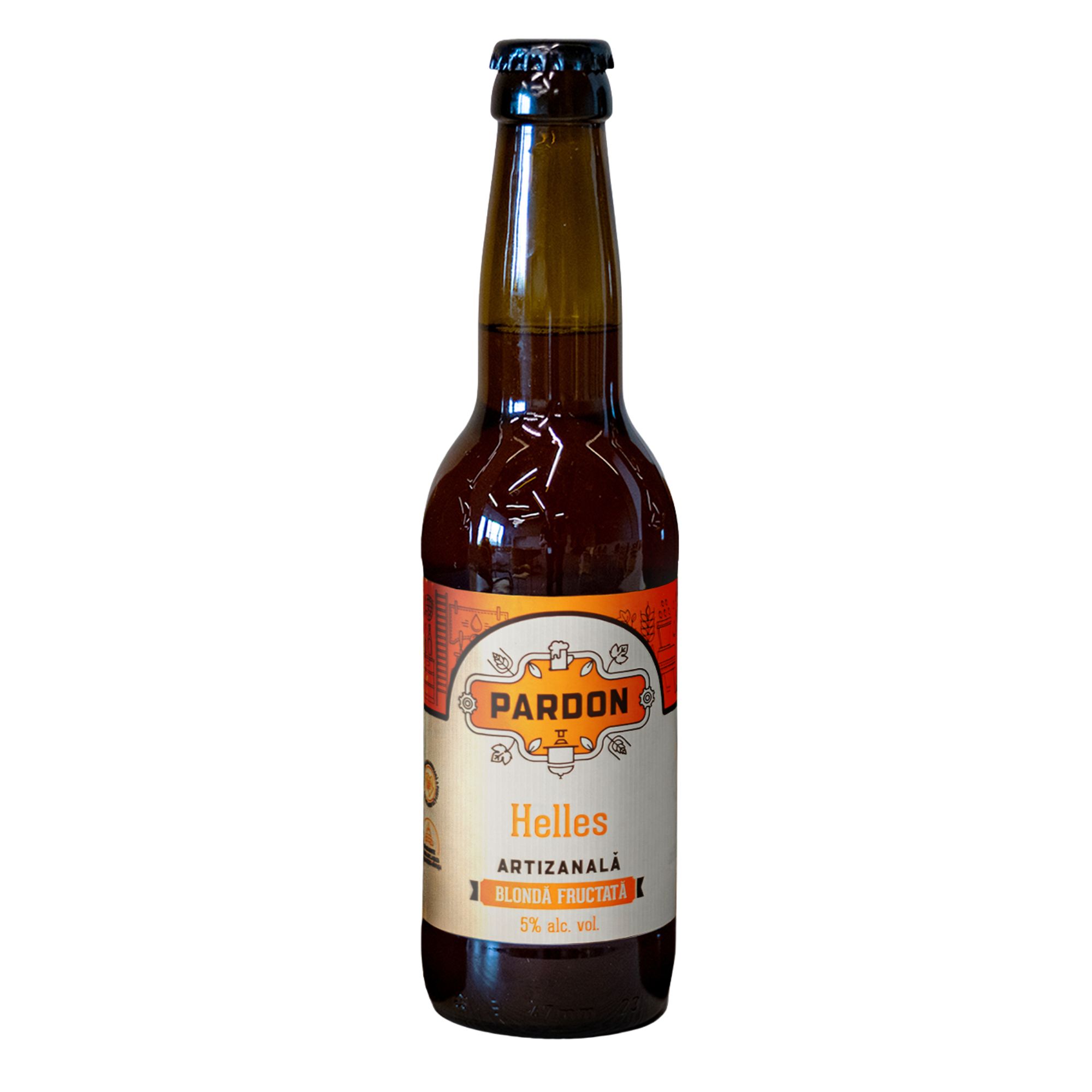 Bere artizanala blonda fructata Helles 330ml - Bocado